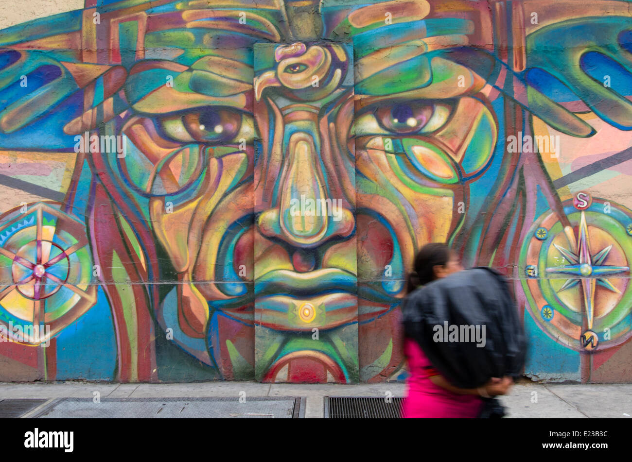 Street art in Lima ,Peru Stock Photo - Alamy