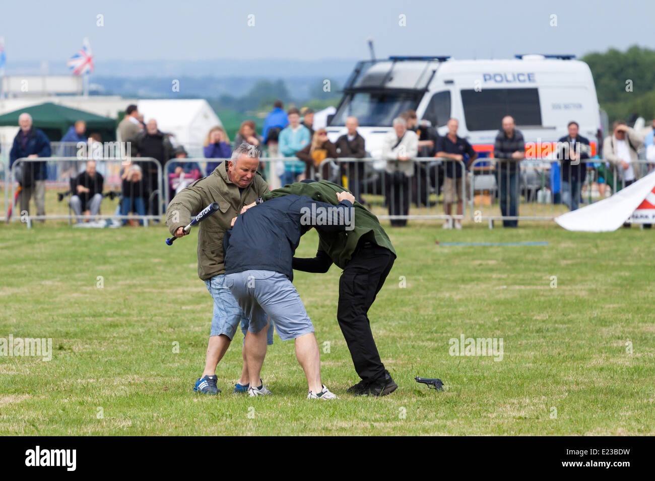 London, UK. 14th June 2014. Police and police dog unit display in the ...