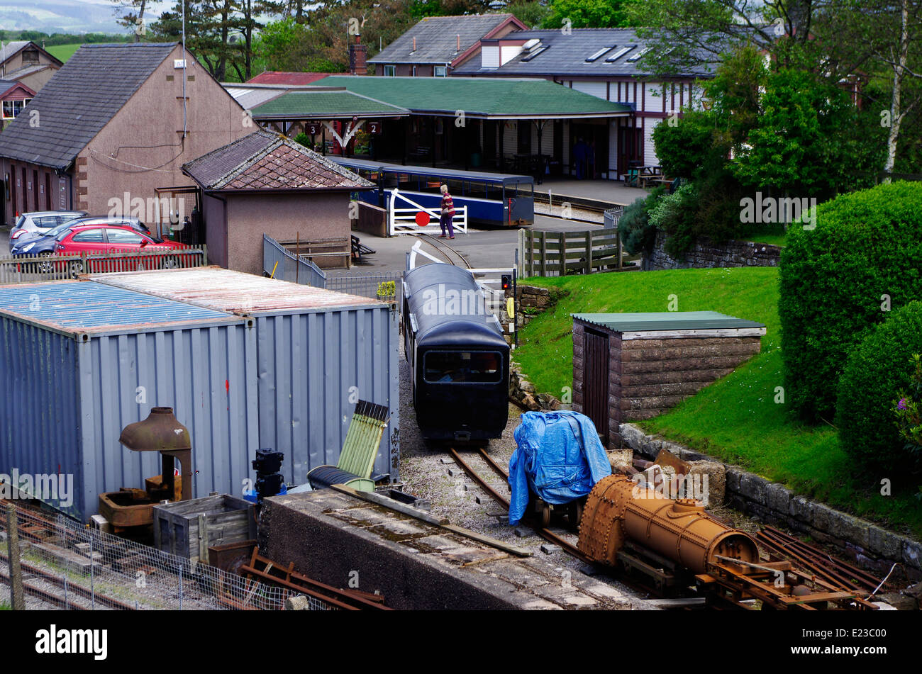 Ravenglass and Eskdale Steam Railway, Ravenglass Station, Lake District ...