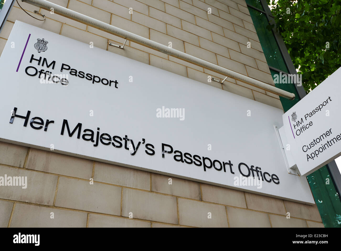 Hm passport office sign hi-res stock photography and images - Alamy