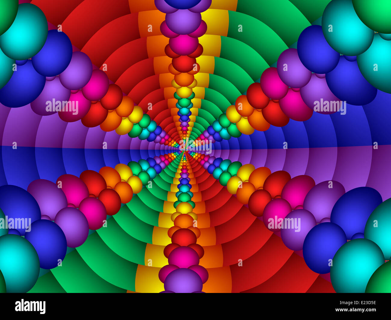 Digital Rainbow Art Background Stock Photo - Alamy