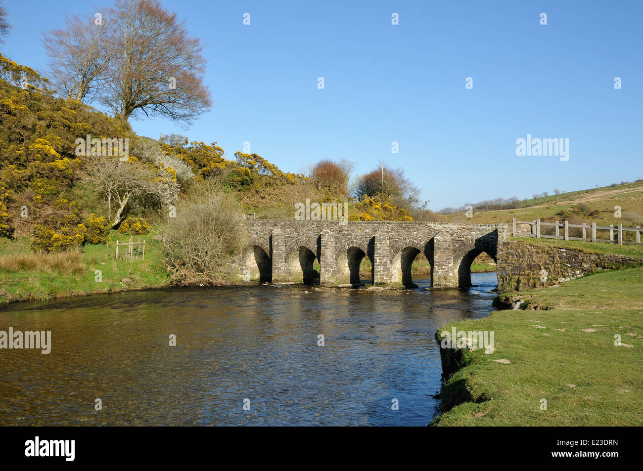 Landacre Bridge over River Barle near Withypool, Exmoor Stock Photo - Alamy