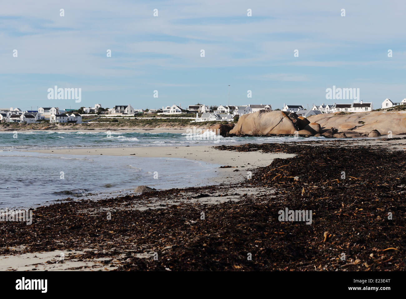 View of Paternoster beach houses from across the bay Stock Photo - Alamy