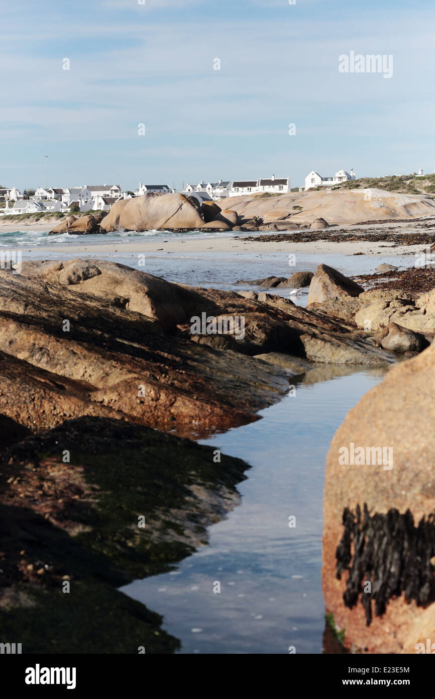 View of Paternoster beach houses from across the bay Stock Photo - Alamy