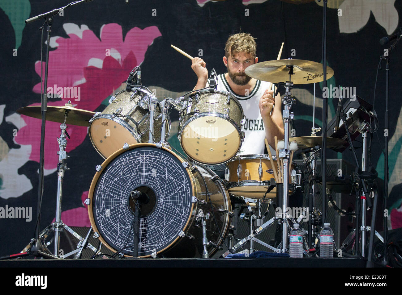 Manchester, Tennessee, USA. 13th June, 2014. Drummer CHRIS TOMSON of ...