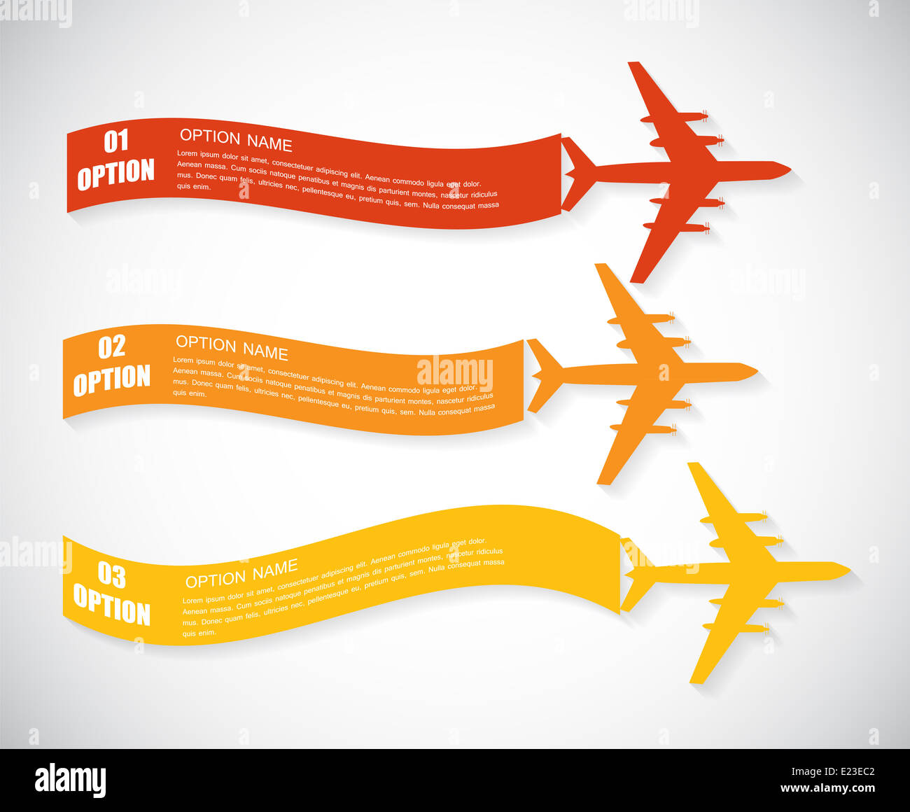 Flat. Retro Airplane Banner. Vector Illustration. EPS10 Stock Photo - Alamy
