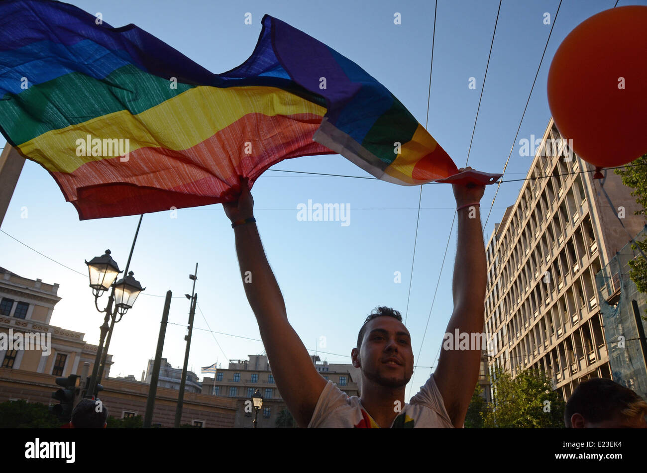 Athens greece gay parade hi-res stock photography and images - Alamy