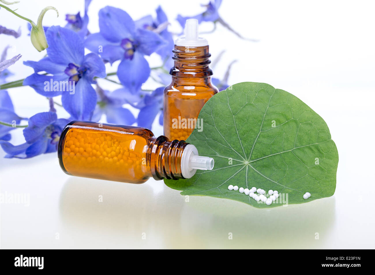 Homeopathy globules flower hi-res stock photography and images - Alamy