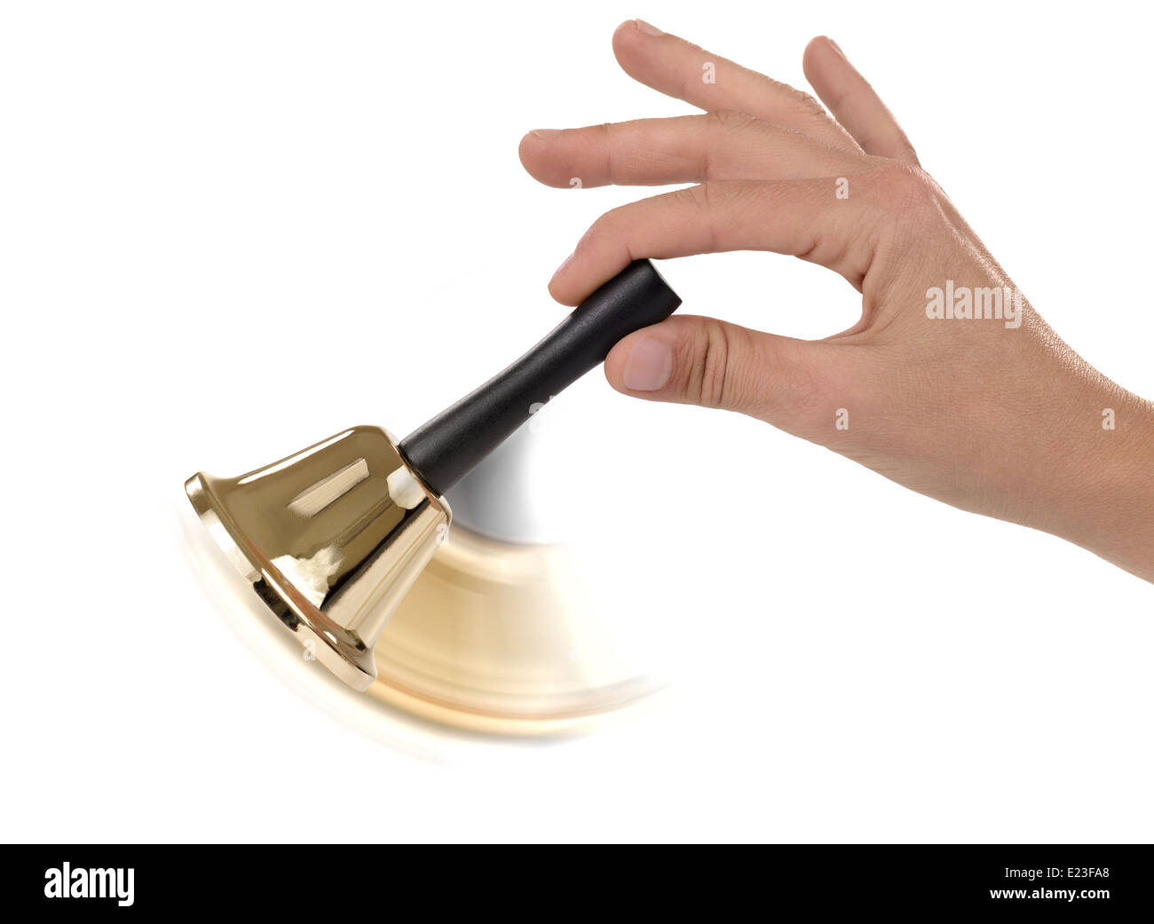 Ringing the bell Stock Photo - Alamy