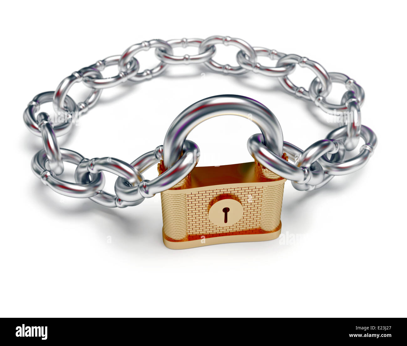 Padlock and chain Stock Photo - Alamy
