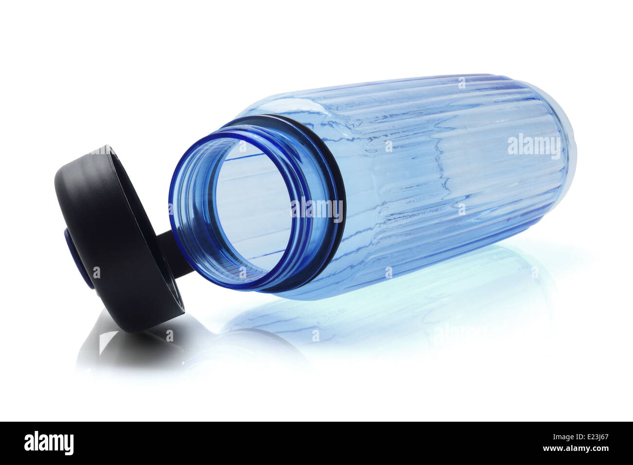 Empty Water Container Lying On White Background Stock Photo - Alamy
