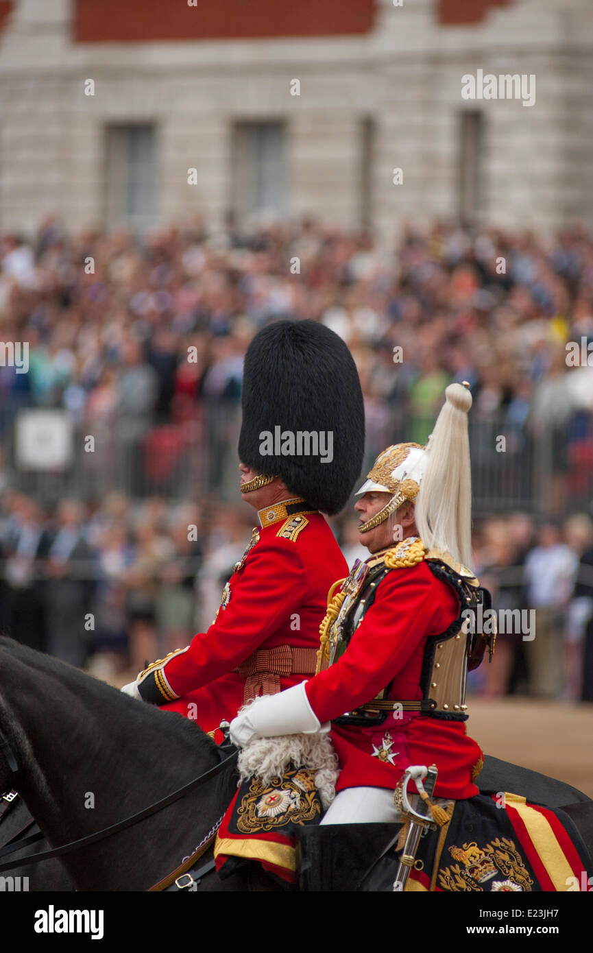 Horse Guards Parade, London UK. 14th June 2014. Colonel Coldstream ...