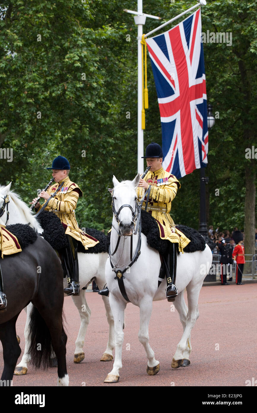 1st battalion Irish guards officer on horseback in the Mall for ...