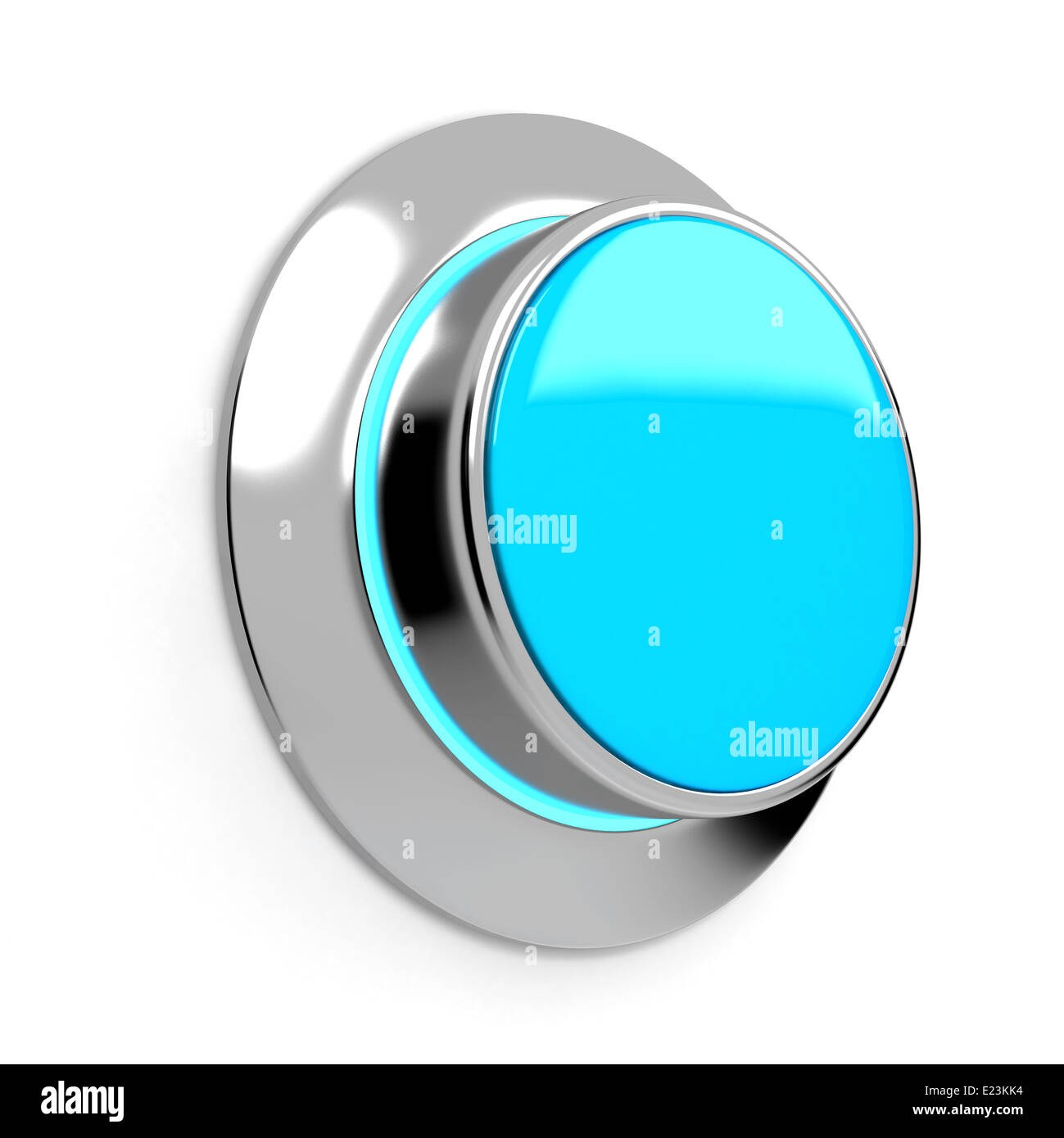 Blank abstract button. 3d render Stock Photo - Alamy