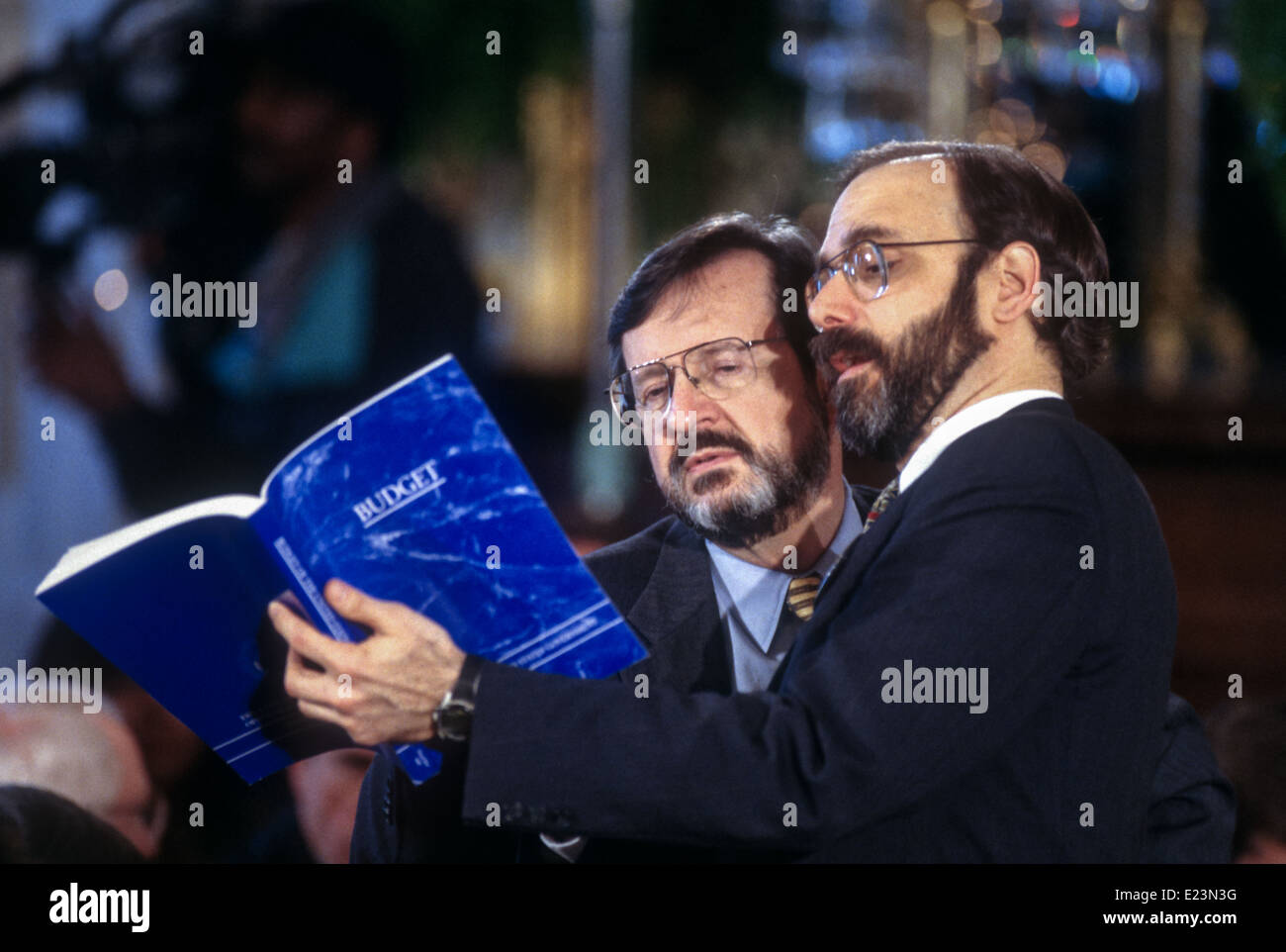 US Congressmen David Obey views the newly released federal budget, the ...