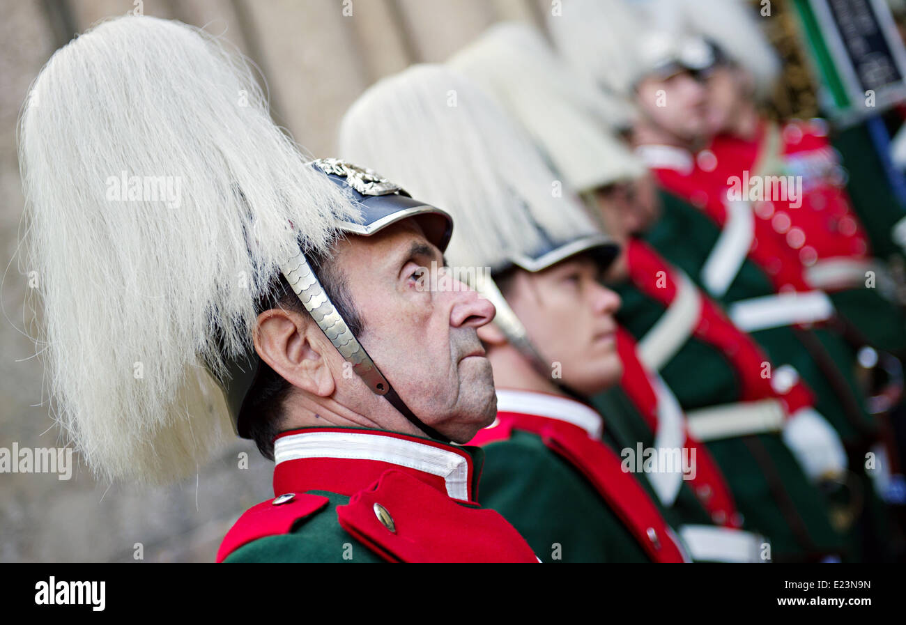 Berg, Germany. 15th June, 2014. Men wearing uniform in Berg, Germany ...