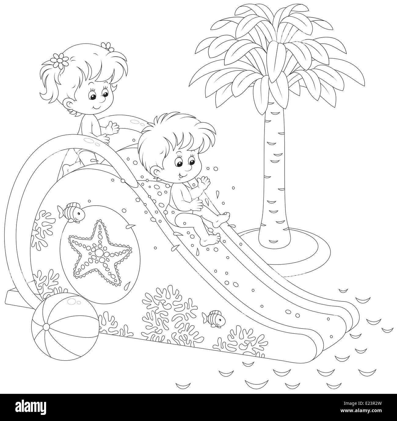 Slide Coloring Pages