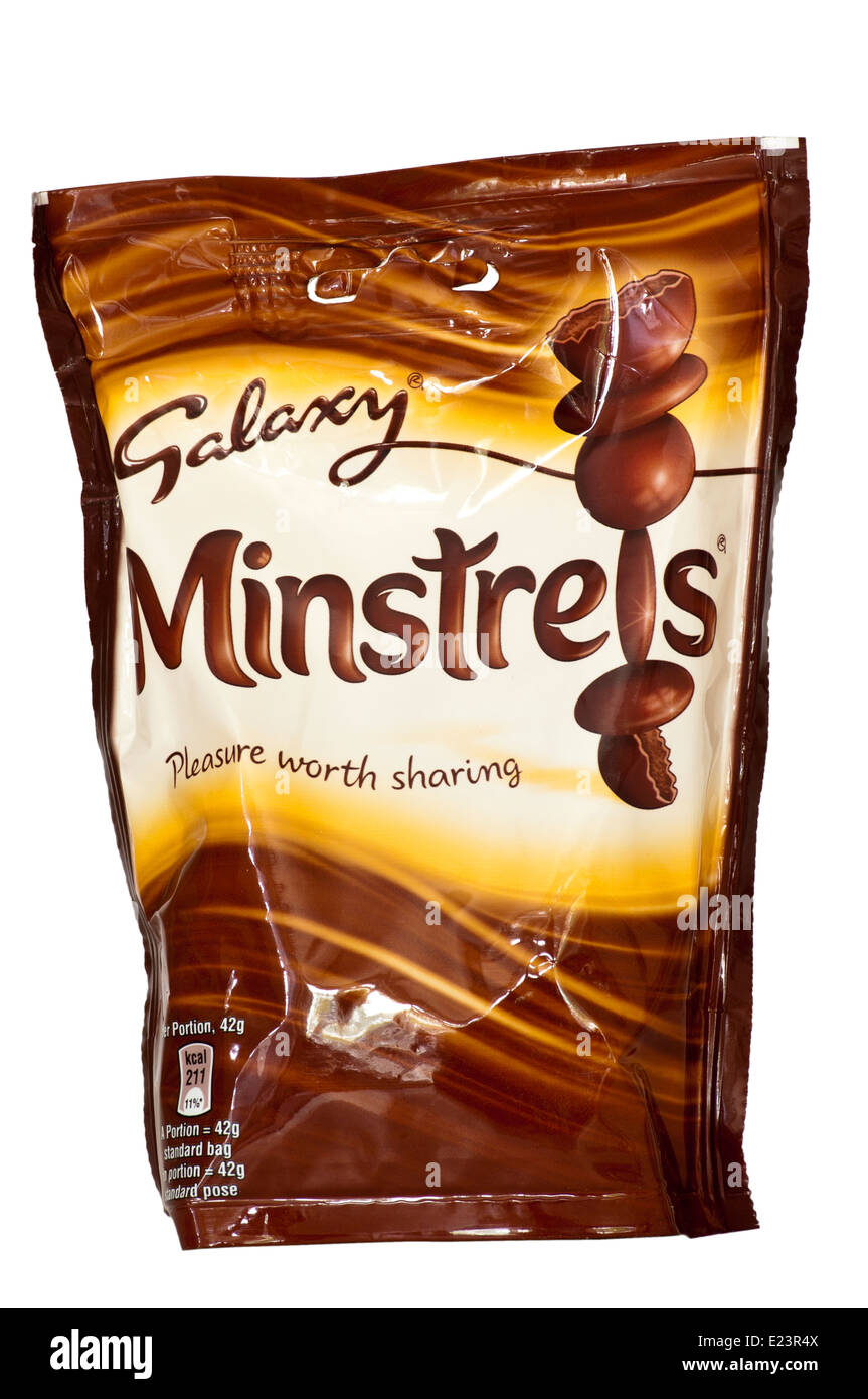 Bag Of Galaxy Minstrels Chocolates Stock Photo - Alamy