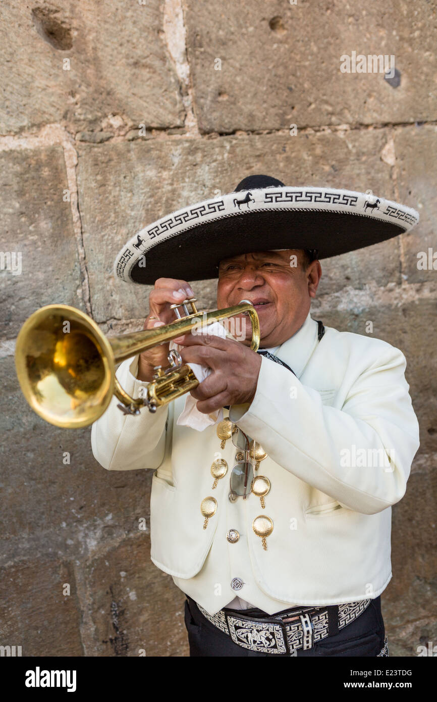 A mariachi band member dressed in traditional charro costume November 5 ...