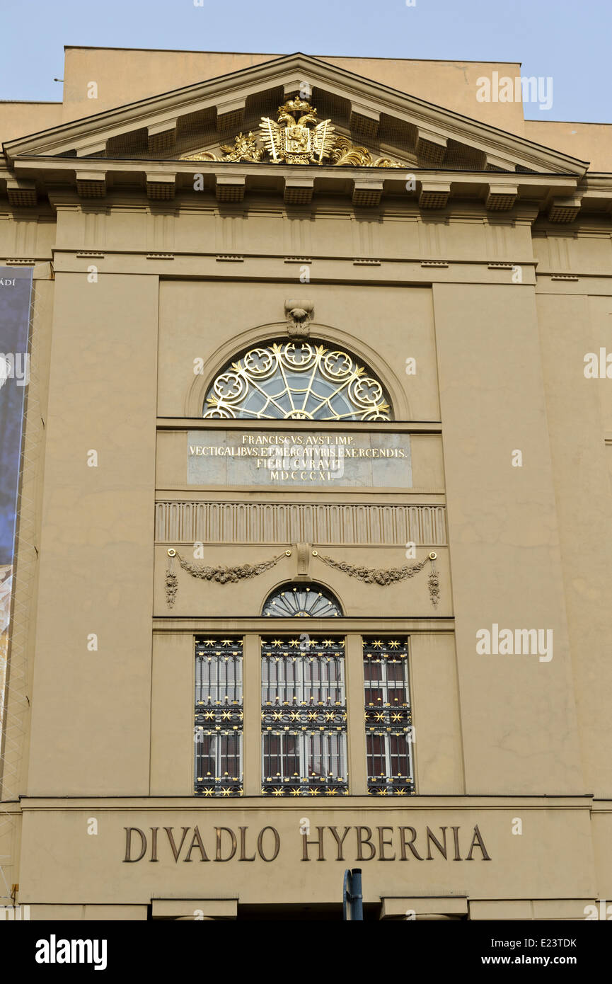 Divadlo Hybernia theater in Prague, Czech Republic Stock Photo - Alamy