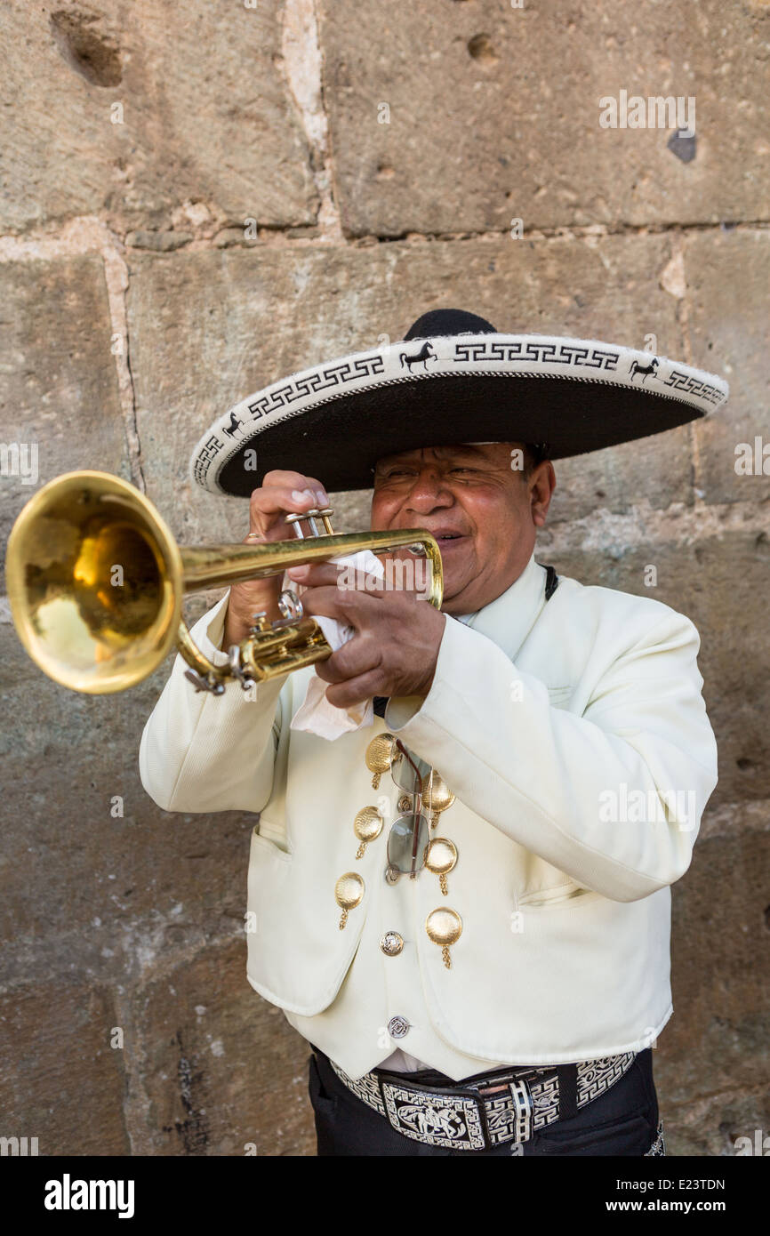 A mariachi band member dressed in traditional charro costume November 5 ...