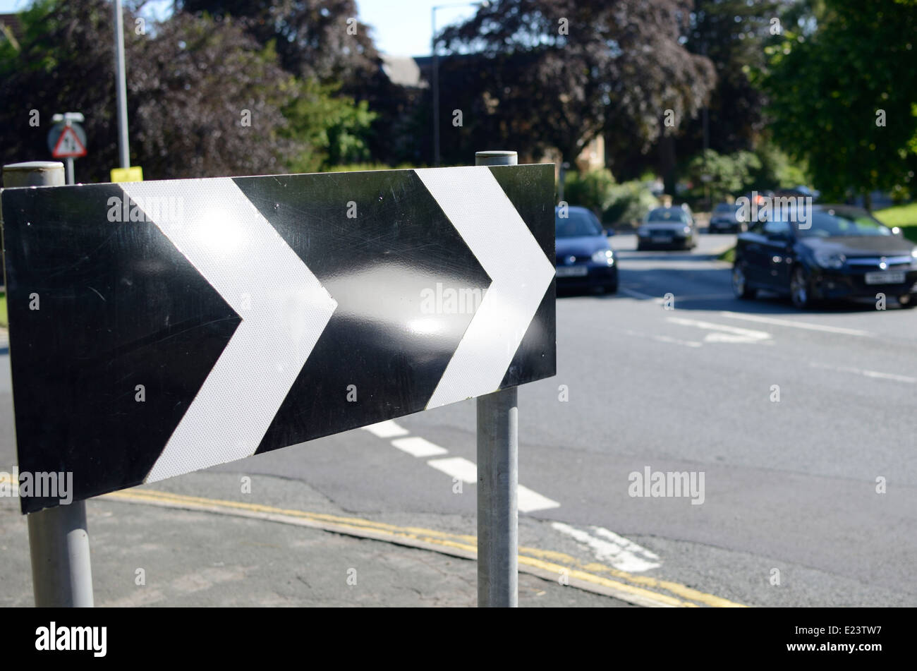 Deviation sign hi-res stock photography and images - Alamy