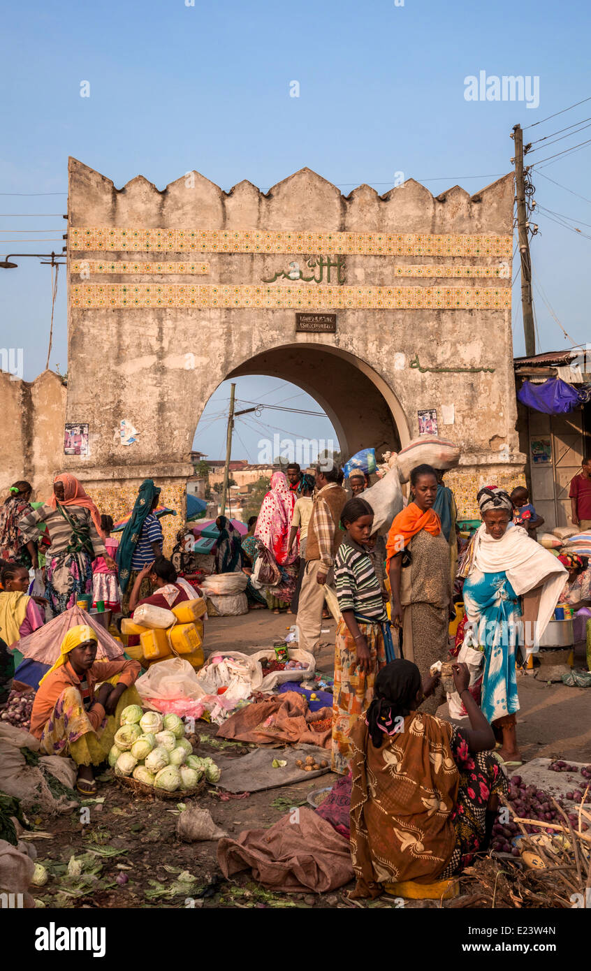 Town market in Harar Ethiopia Africa Stock Photo - Alamy