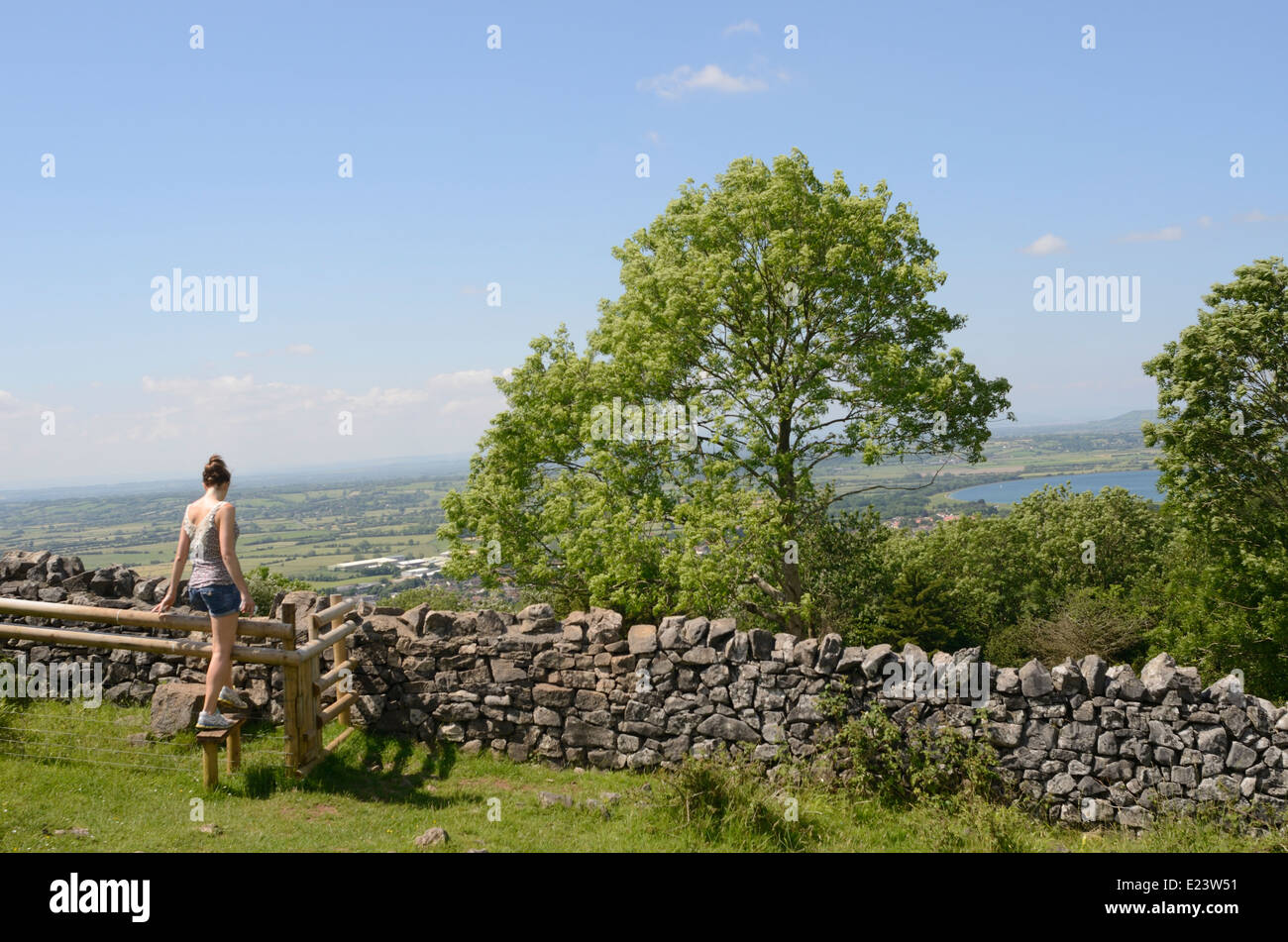 Cheddar Gorge reservoir landscape Stock Photo - Alamy