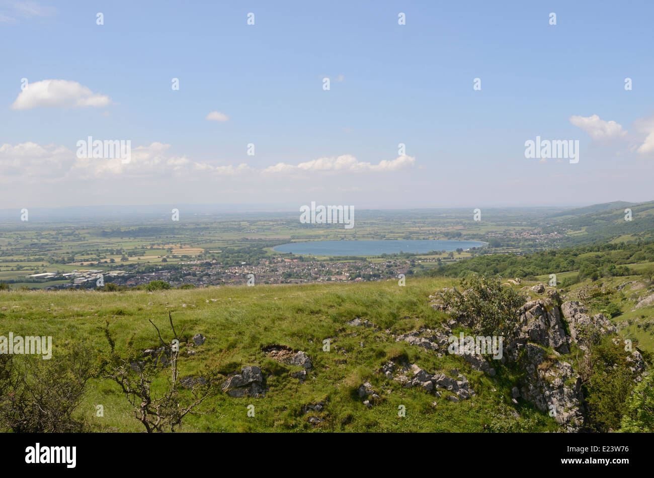 Cheddar Gorge reservoir landscape Stock Photo - Alamy