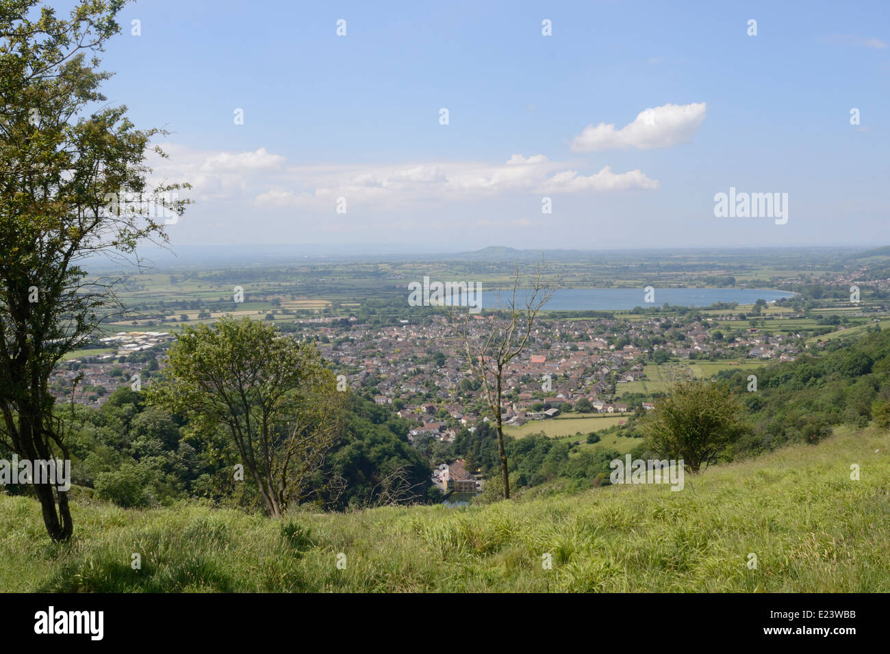 Cheddar Gorge reservoir landscape Stock Photo - Alamy