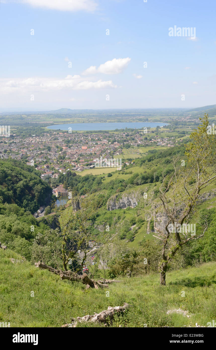 Cheddar Gorge reservoir portrait Stock Photo - Alamy