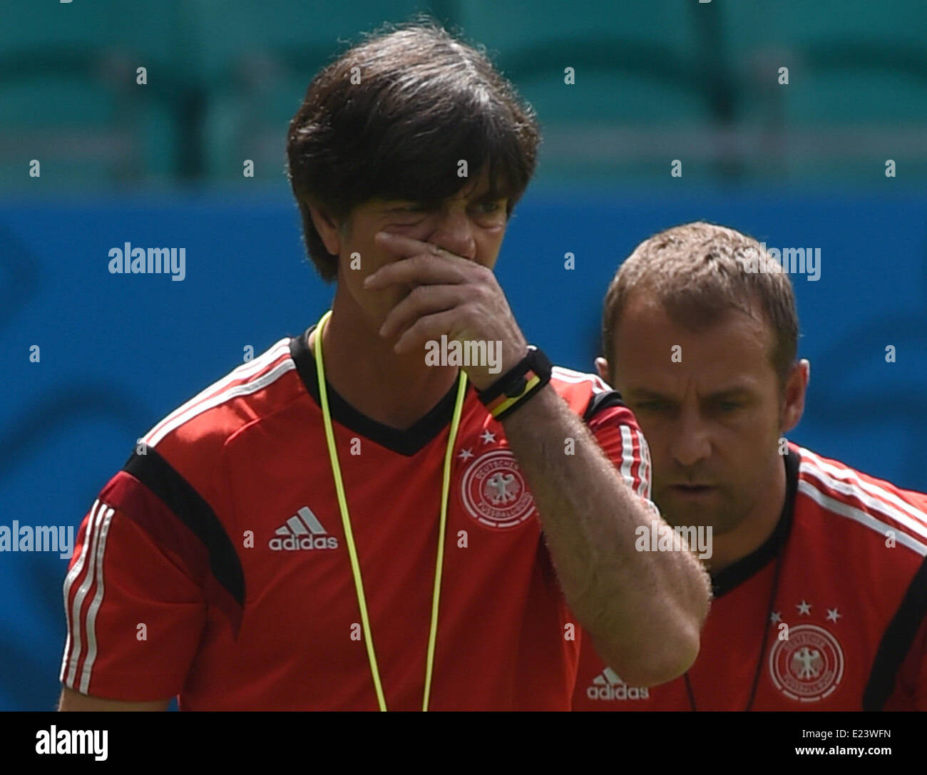 Salvador da Bahia, Brazil. 15th June, 2014. Head coach Joachim Loew and ...