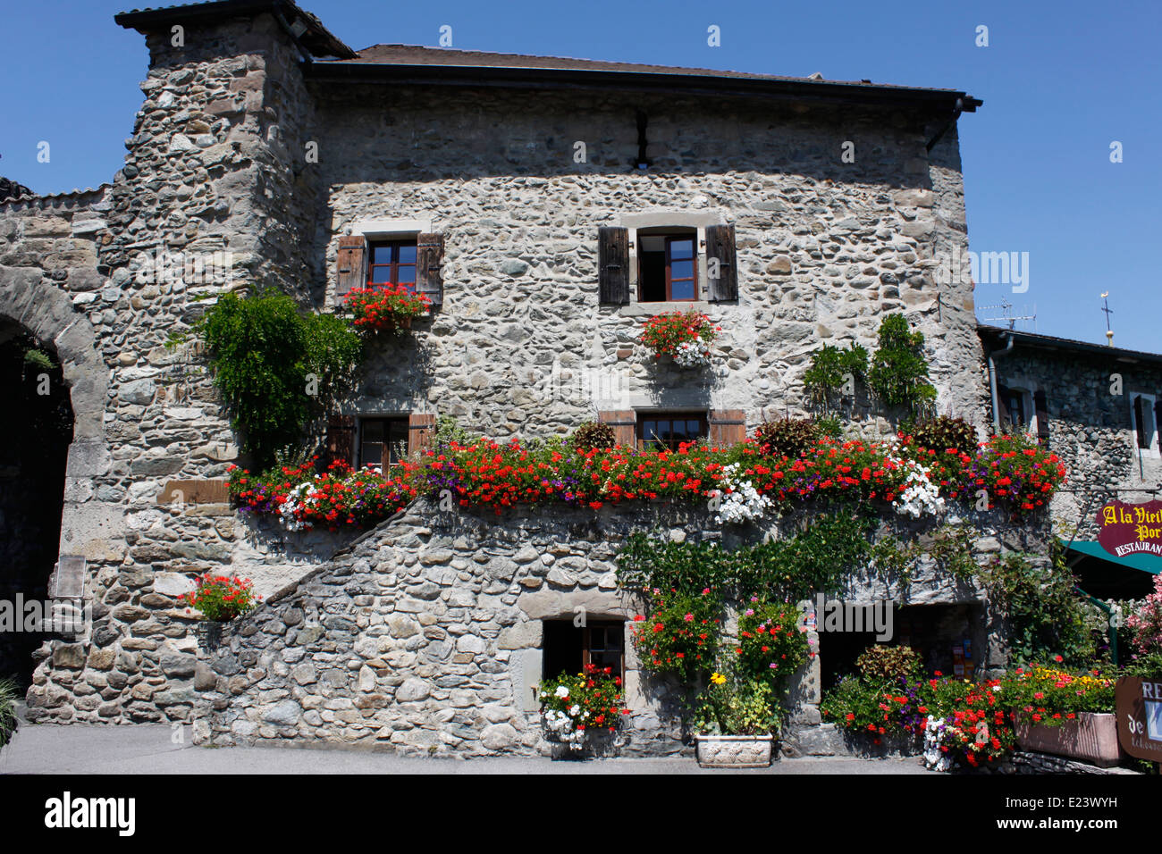Medieval village of yvoire haute savoie hi-res stock photography and ...