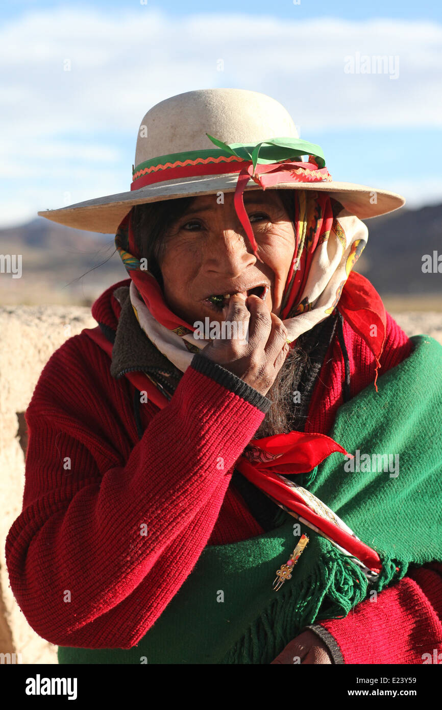 native indian woman, Andes mountains Stock Photo - Alamy