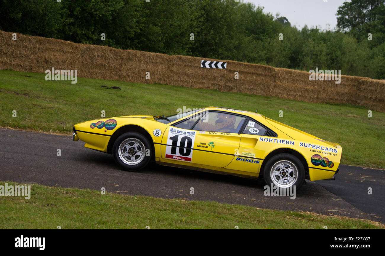 Rally Car 10 Ferrari 308 GTB Tony Warswick at the Cholmondeley Pageant ...