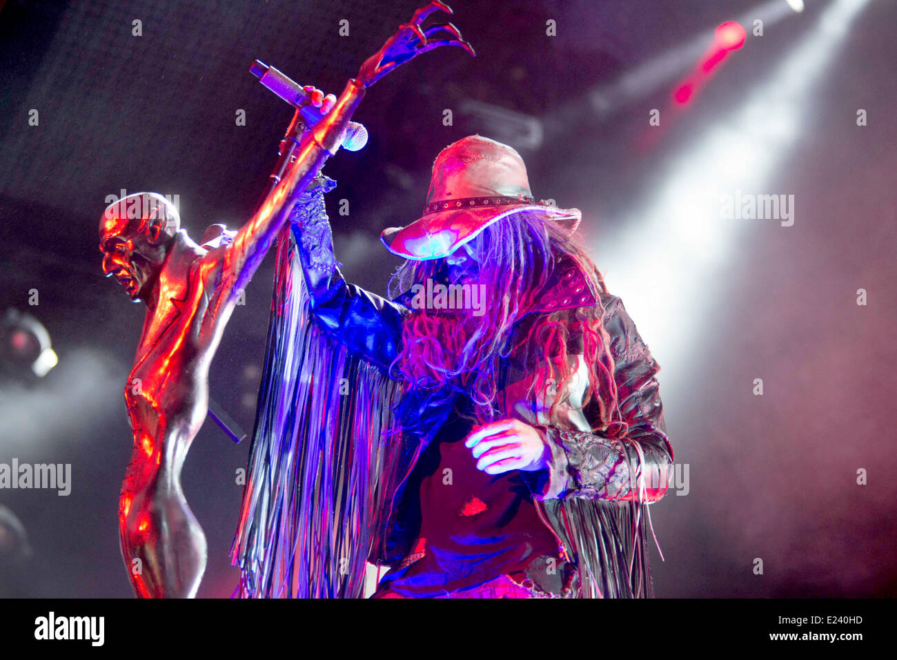US Singer Rob Zombie performs on the third day of annual rock festival ...