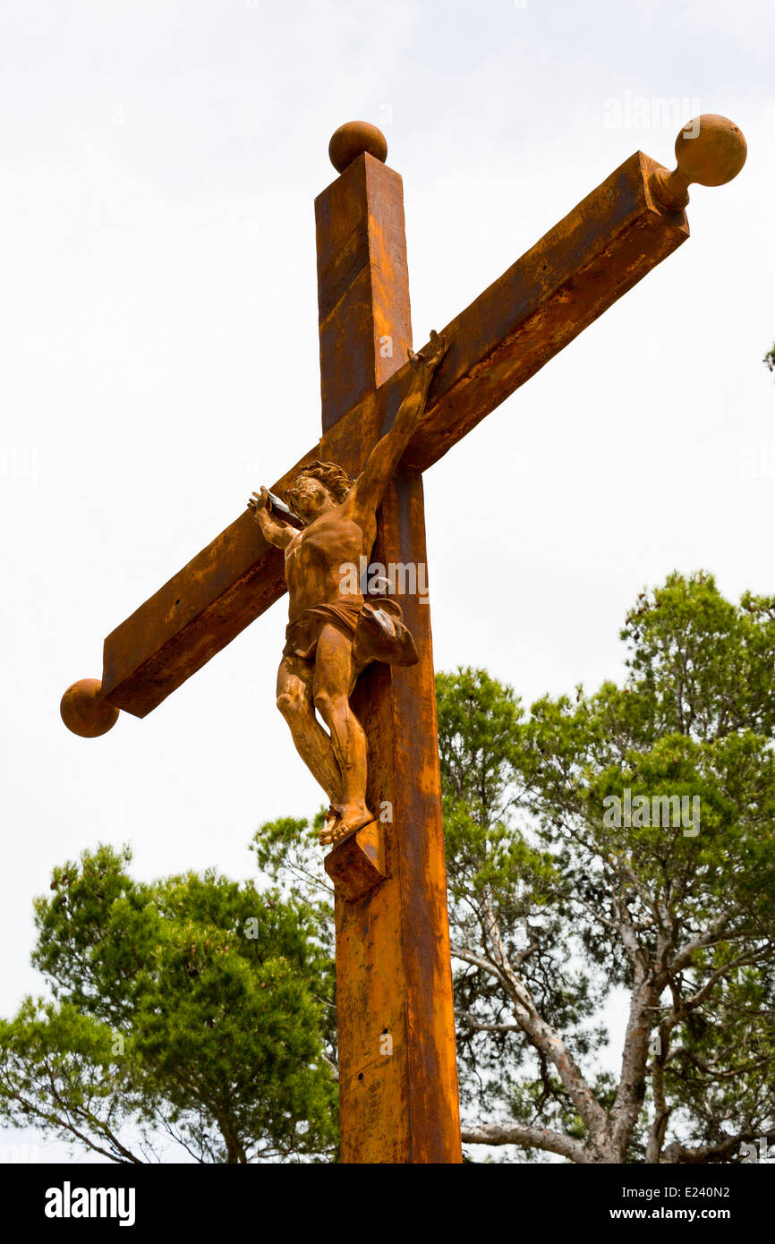 Jesus Cross in Bonnieux, Provence, France Stock Photo - Alamy
