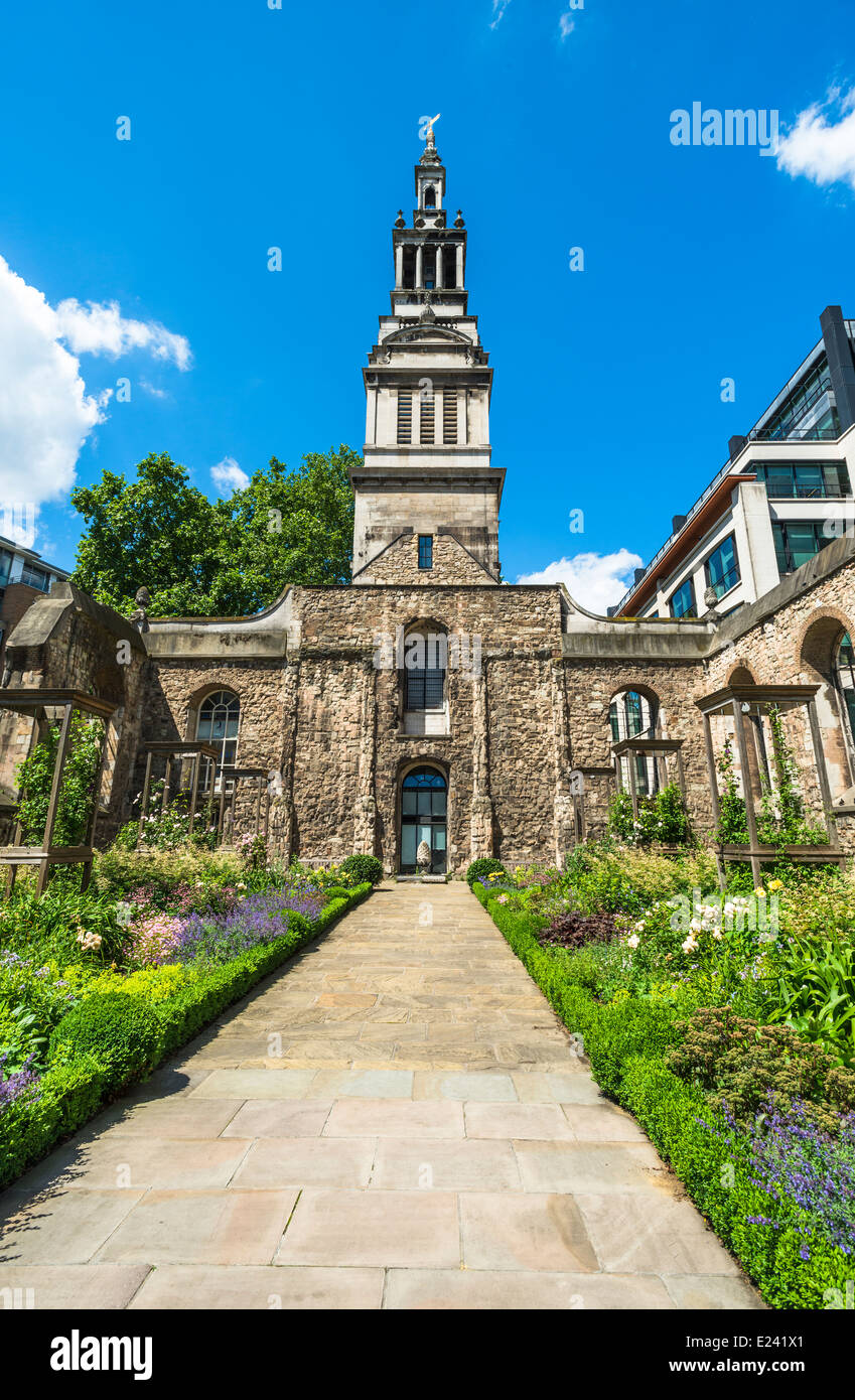 Christchurch greyfriars church garden hi-res stock photography and ...