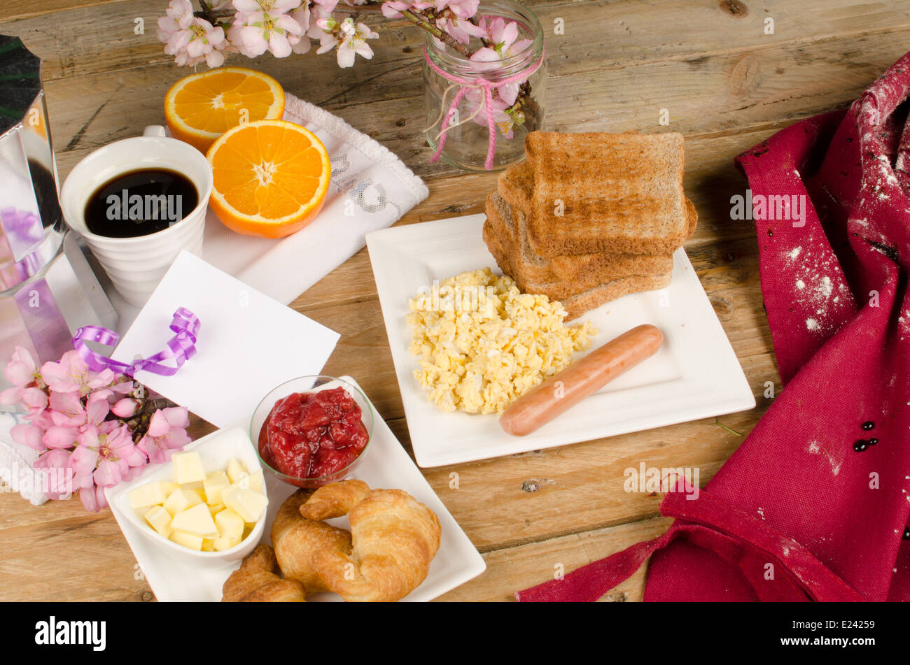 Messy toast plate hi-res stock photography and images - Alamy