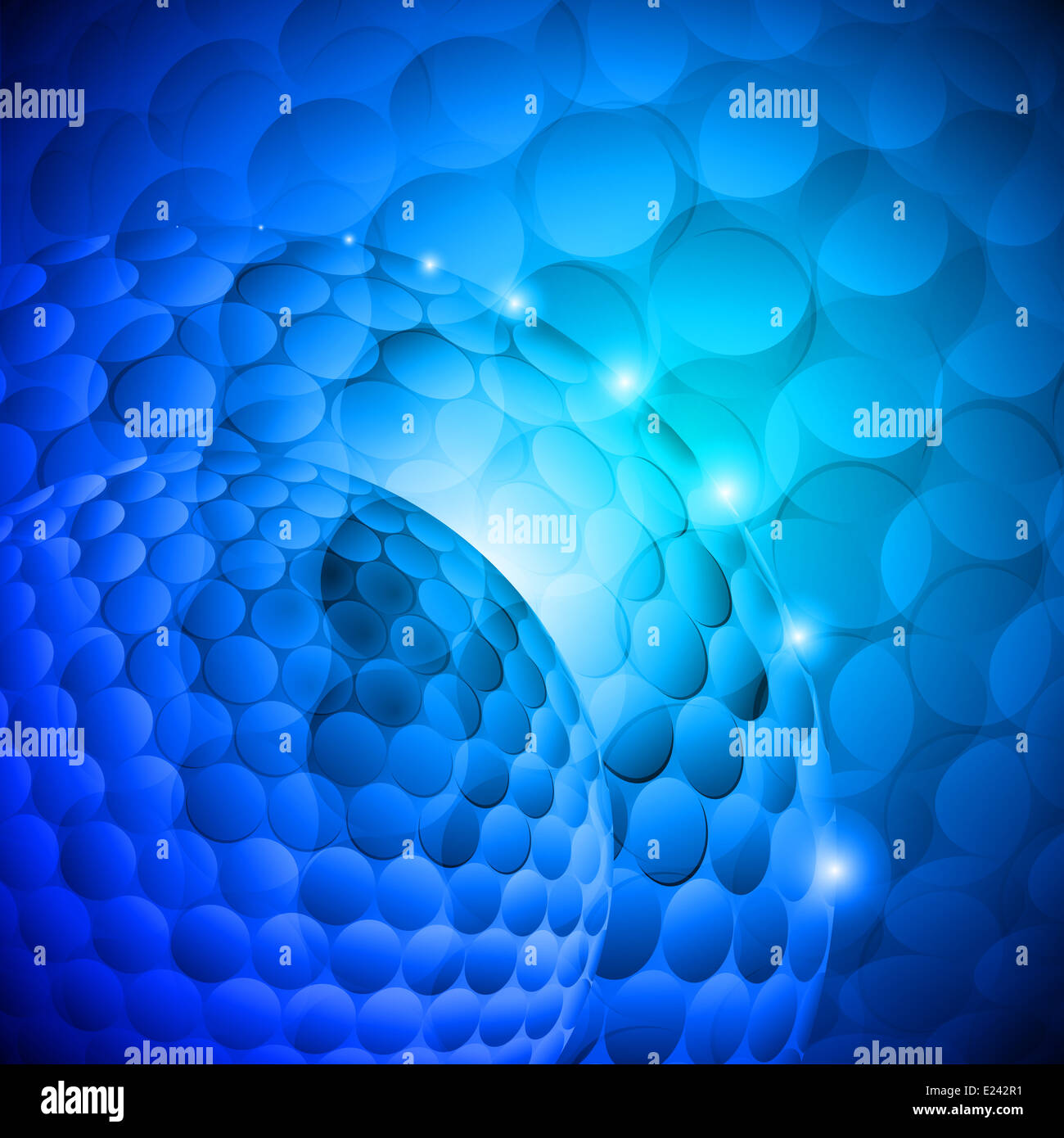 Seamless spotted blue spherical abstraction. Disco gradient Stock Photo ...