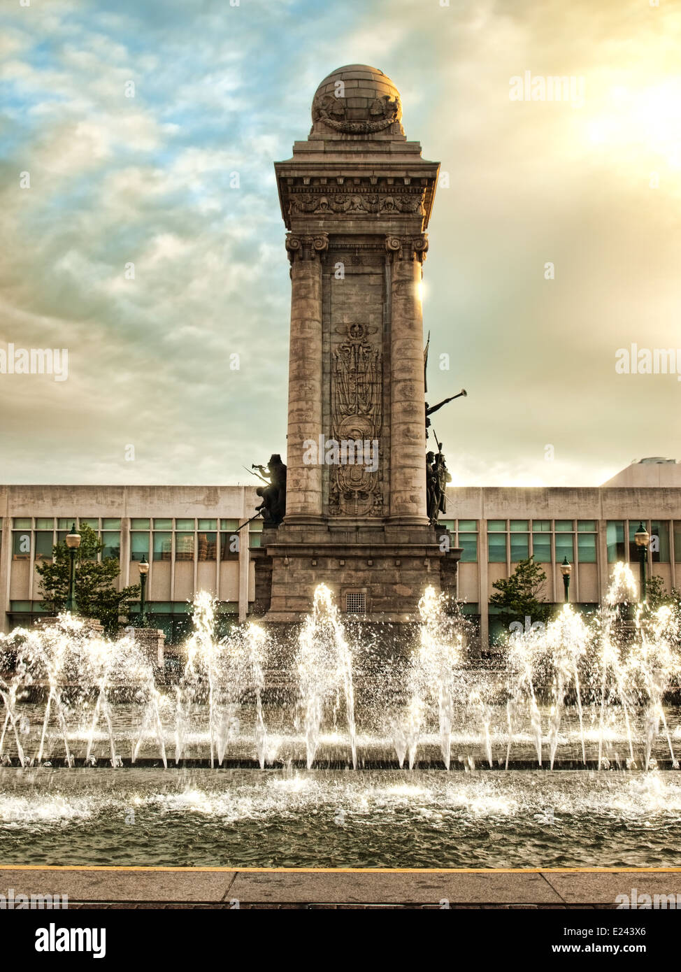 Clinton Square statue Stock Photo - Alamy