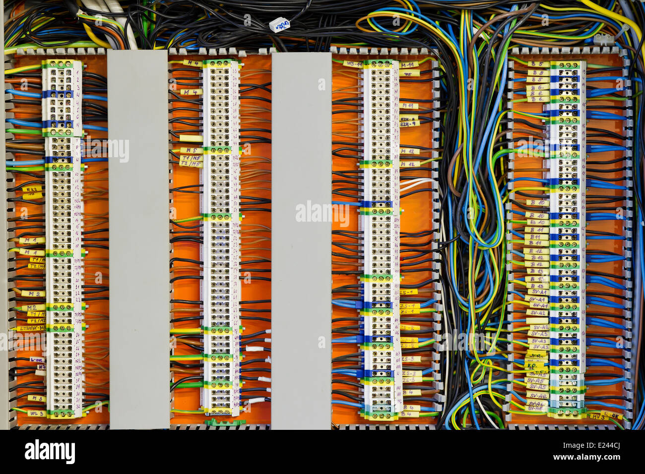 Electrical wires and cables Stock Photo - Alamy