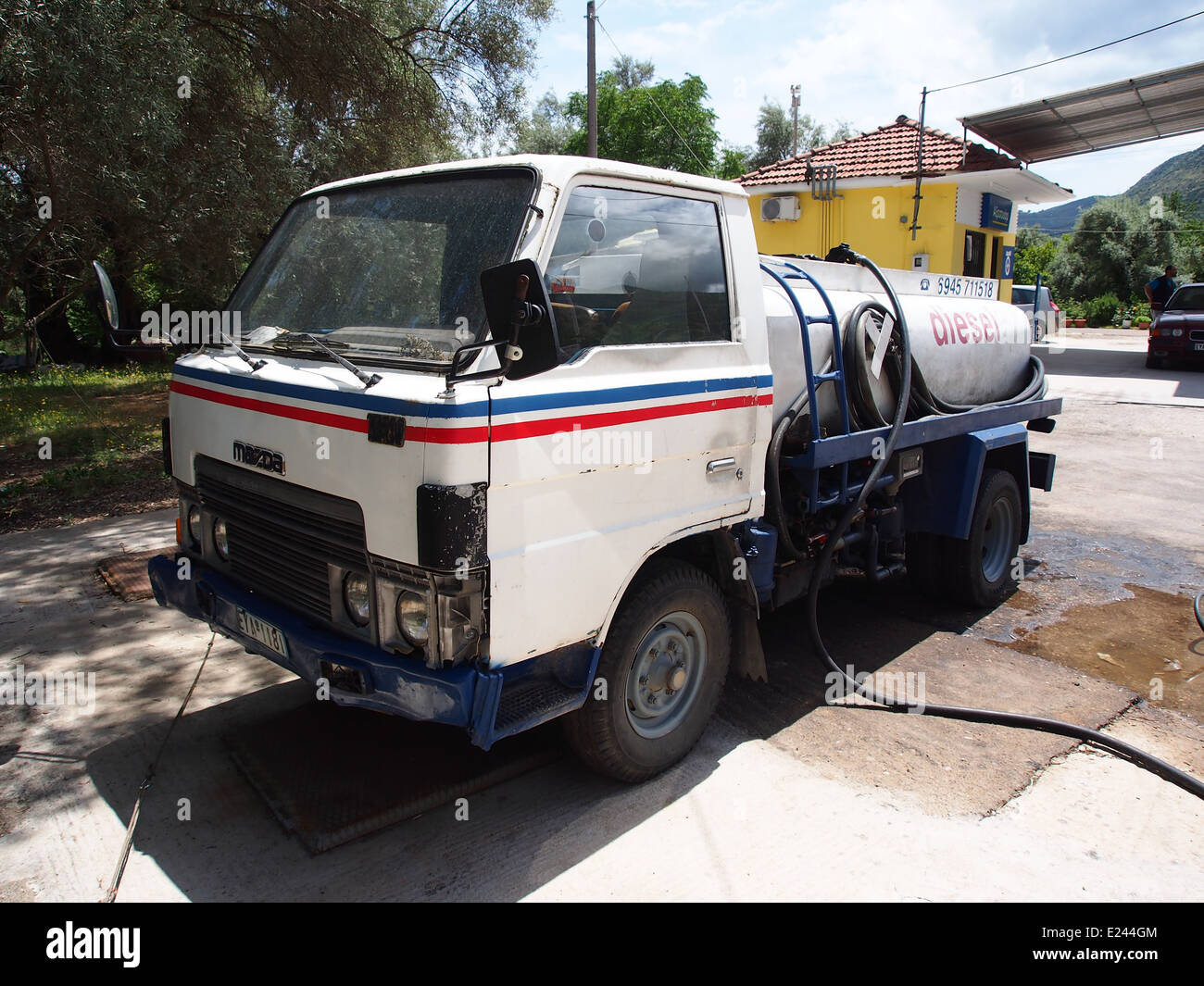 The Mazda fuel bowser is used for refueling aircraft and vehicles ...