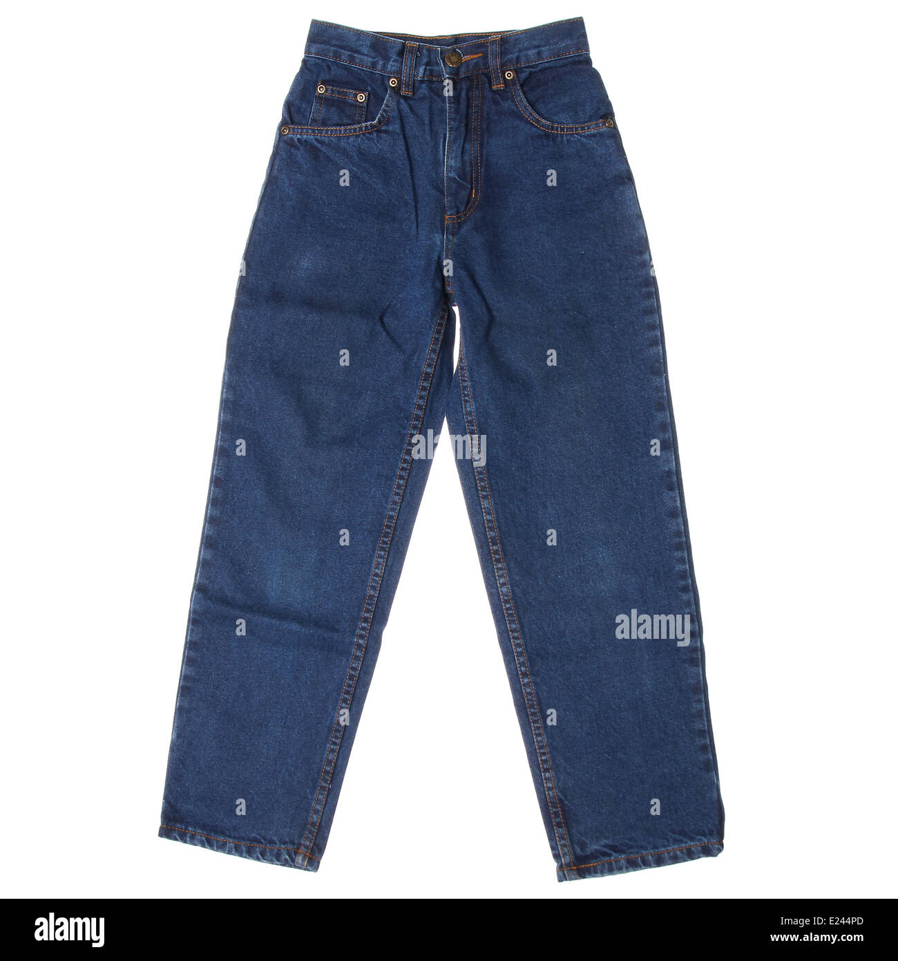 Blue Jeans isolated on white background Stock Photo - Alamy
