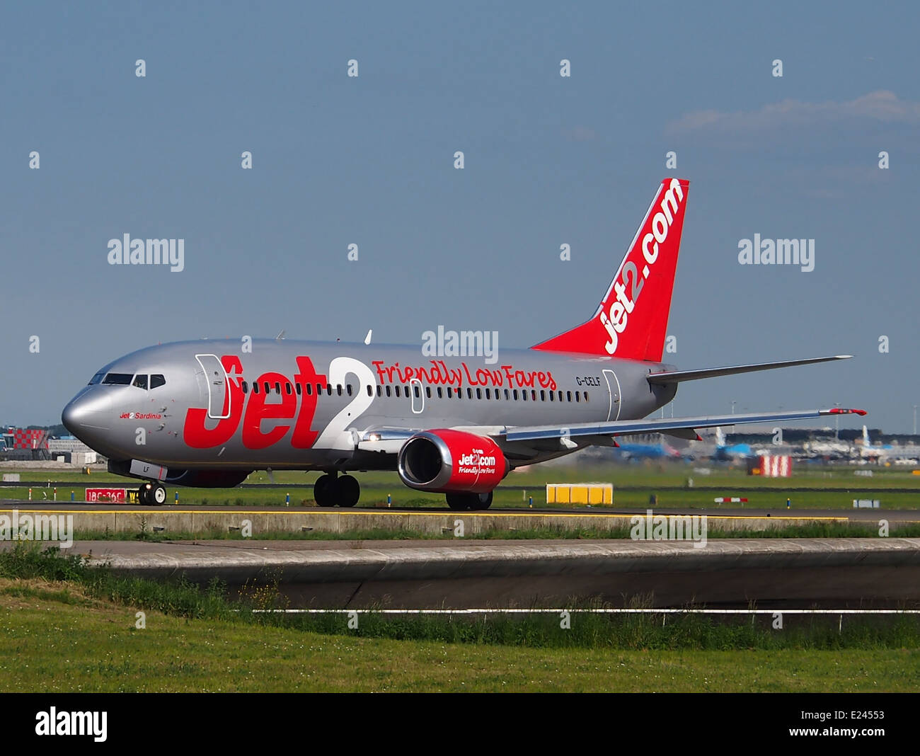 G-CELF Jet2 Boeing 737-377 taxiing at Schiphol (AMS - EHAM), The ...