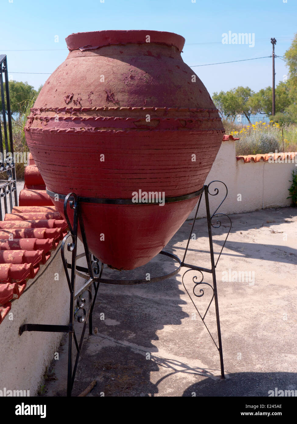 Skala Kalloni on the island of Lesvos Greece Stock Photo - Alamy
