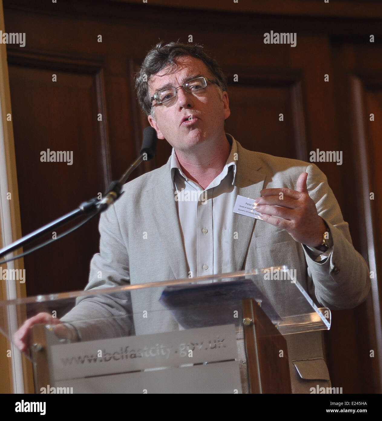 Professor Peter Gray, Professor of Modern Irish History at Queen's University Belfast speaking ...