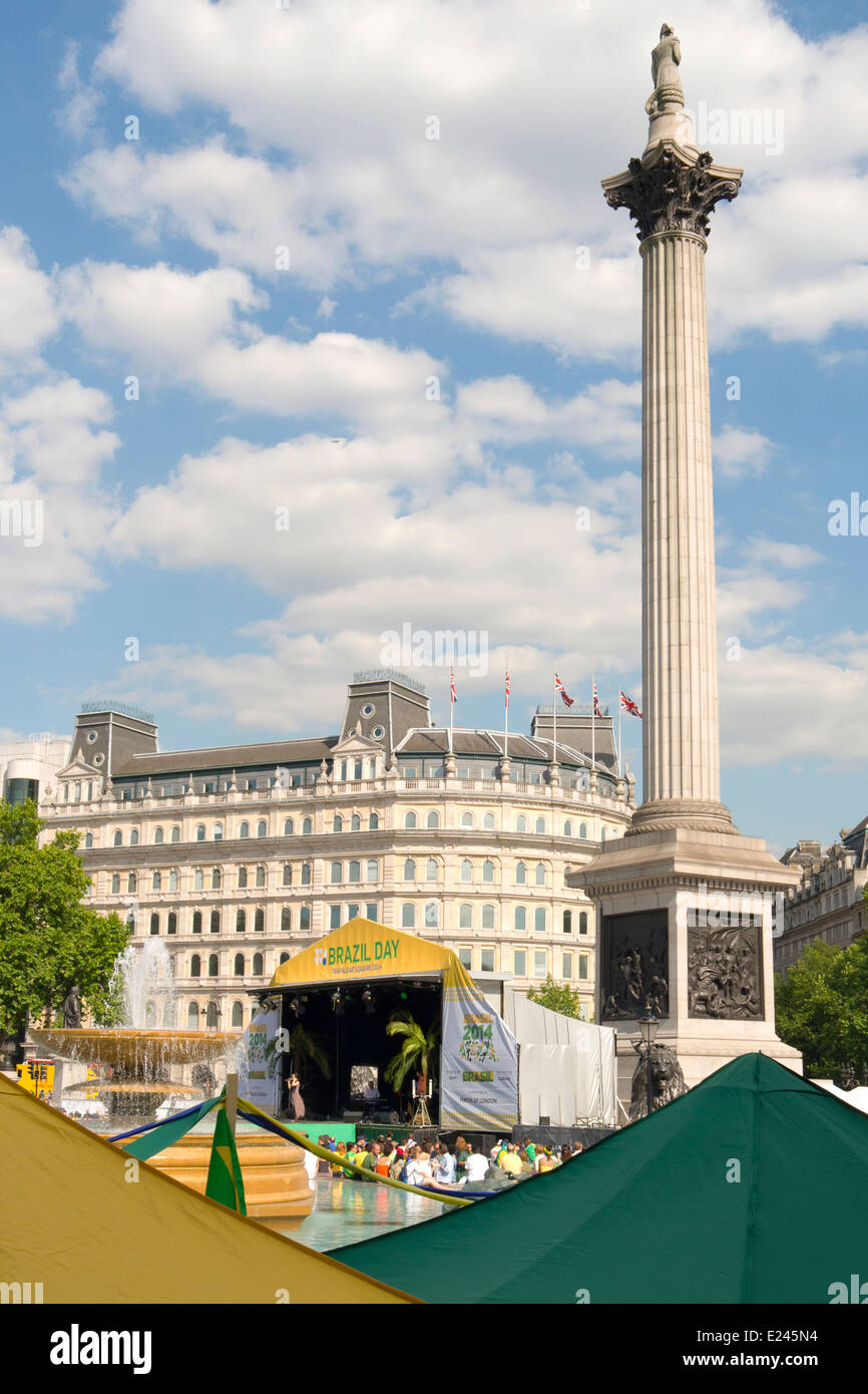 The Brazil Day celebrations in Trafalgar Square, London, to mark the ...