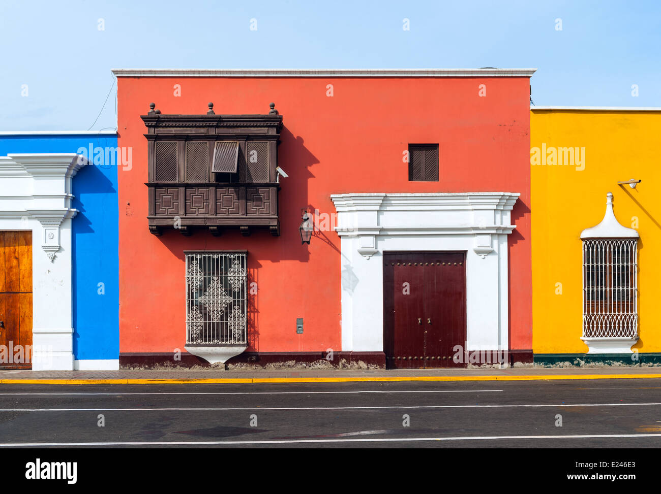 Traditional style windows found in Trujillo, Peru Stock Photo - Alamy