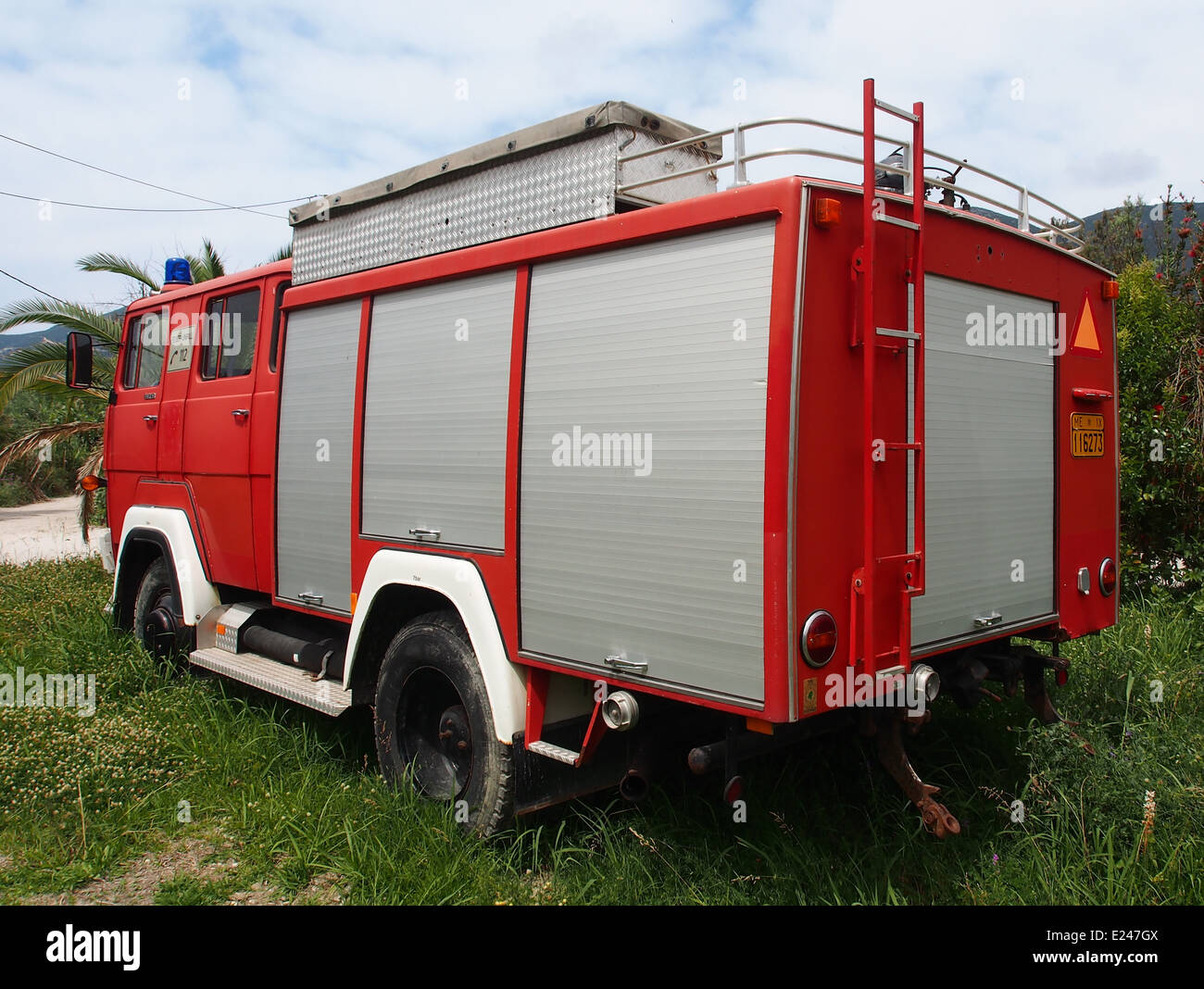 The Magirus Deutz 170 fire engine, once a functional vehicle, is shown ...